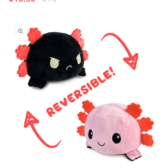 Toys | Peekaboo Teeturtle Axolotl Reversible Plush | Poshmark